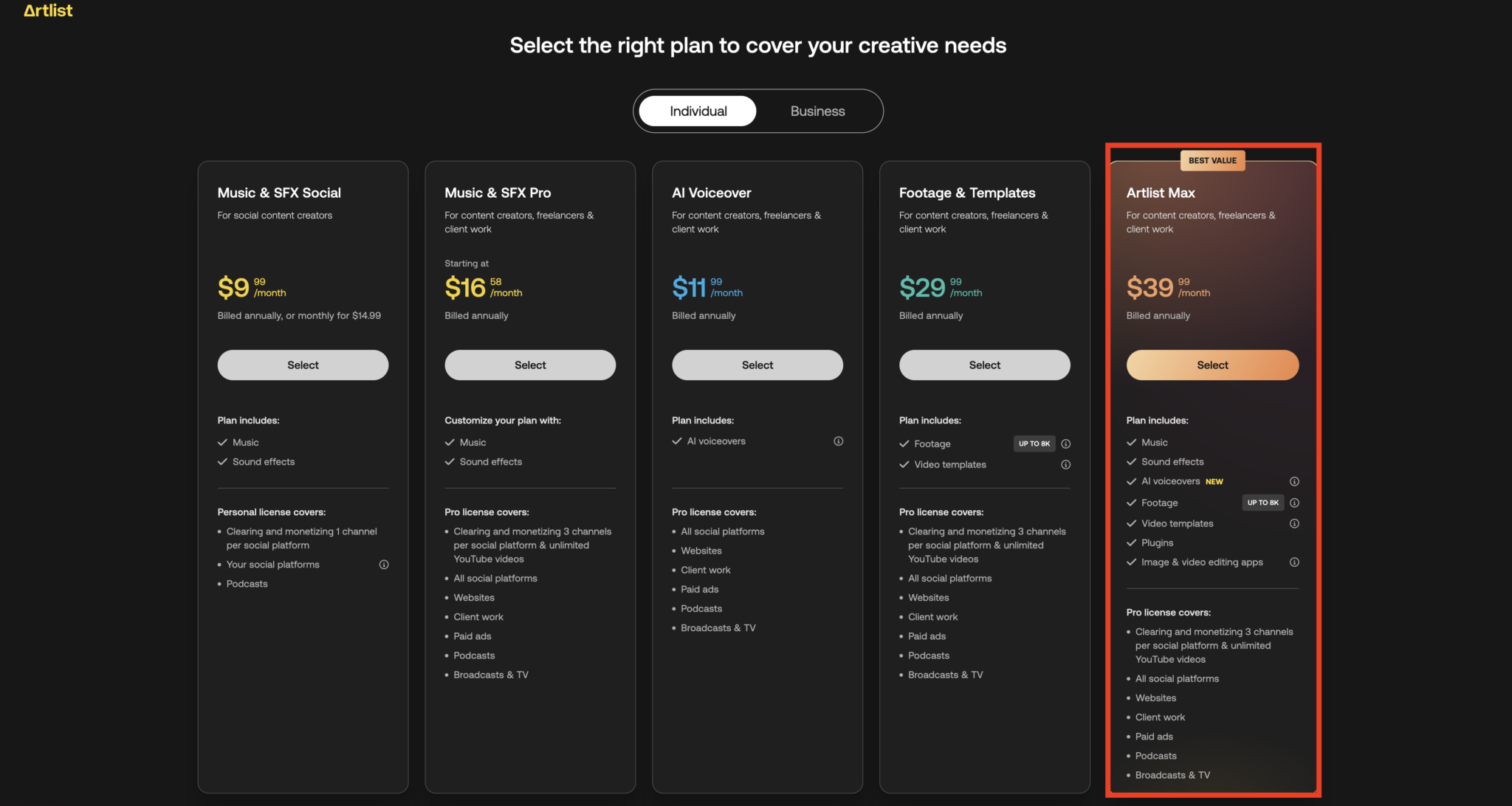 Artlist Max(アートリストマックス)を日本語で徹底解説 | 久保直之
